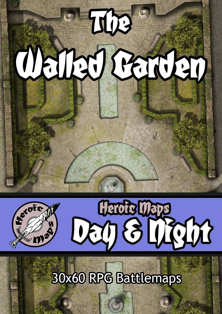 Heroic Maps - Day & Night: The Walled Garden - Heroic Maps | Cities ...