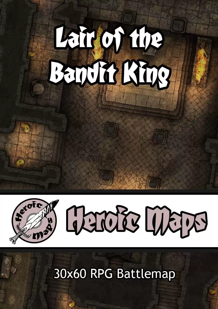Heroic Maps - Lair of the Bandit King - Heroic Maps | Caverns & Tunnels ...