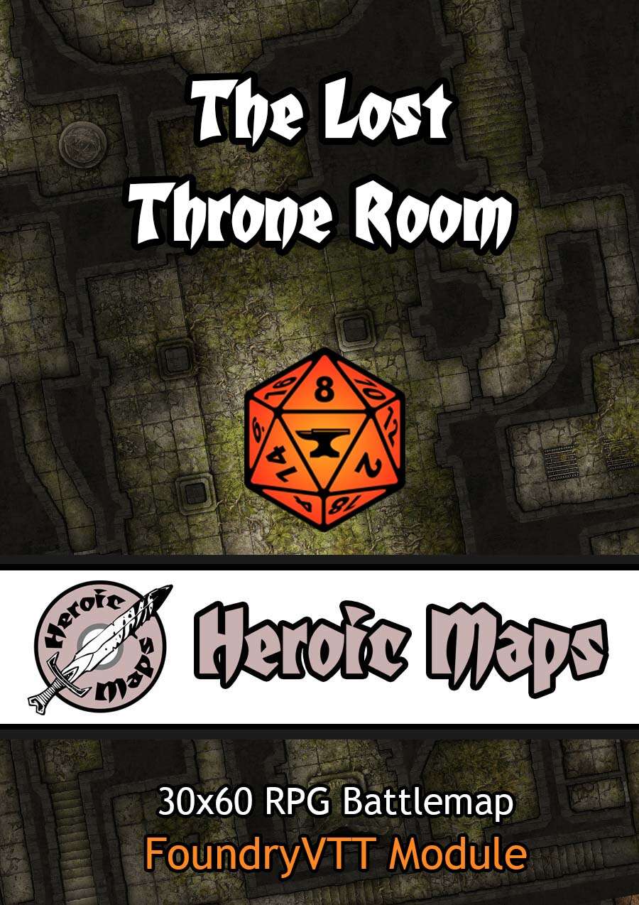 Heroic Maps - The Lost Throne Room Foundry VTT Module - Heroic Maps ...