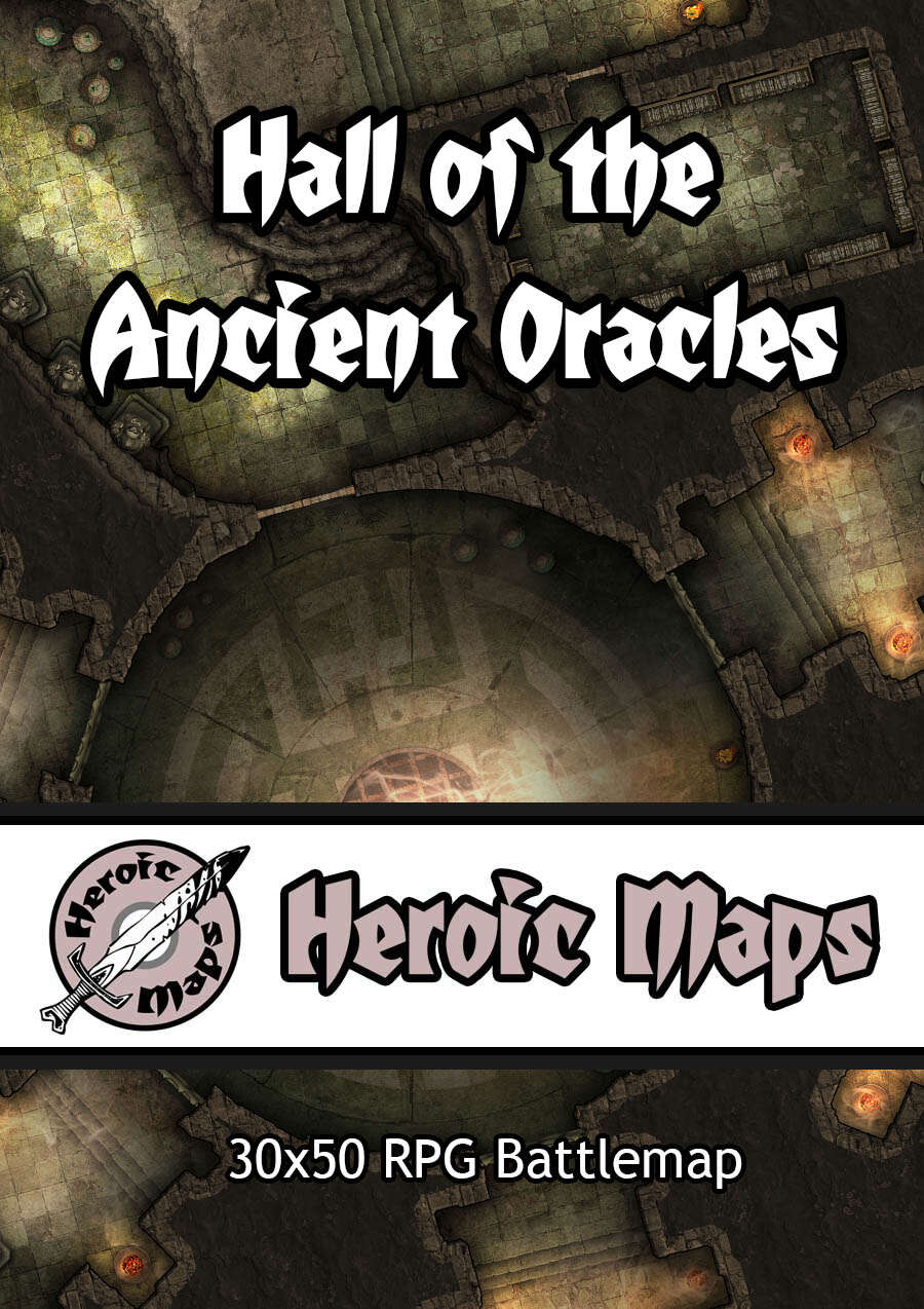 Heroic Maps - Hall of the Ancient Oracles - Heroic Maps | Caverns ...