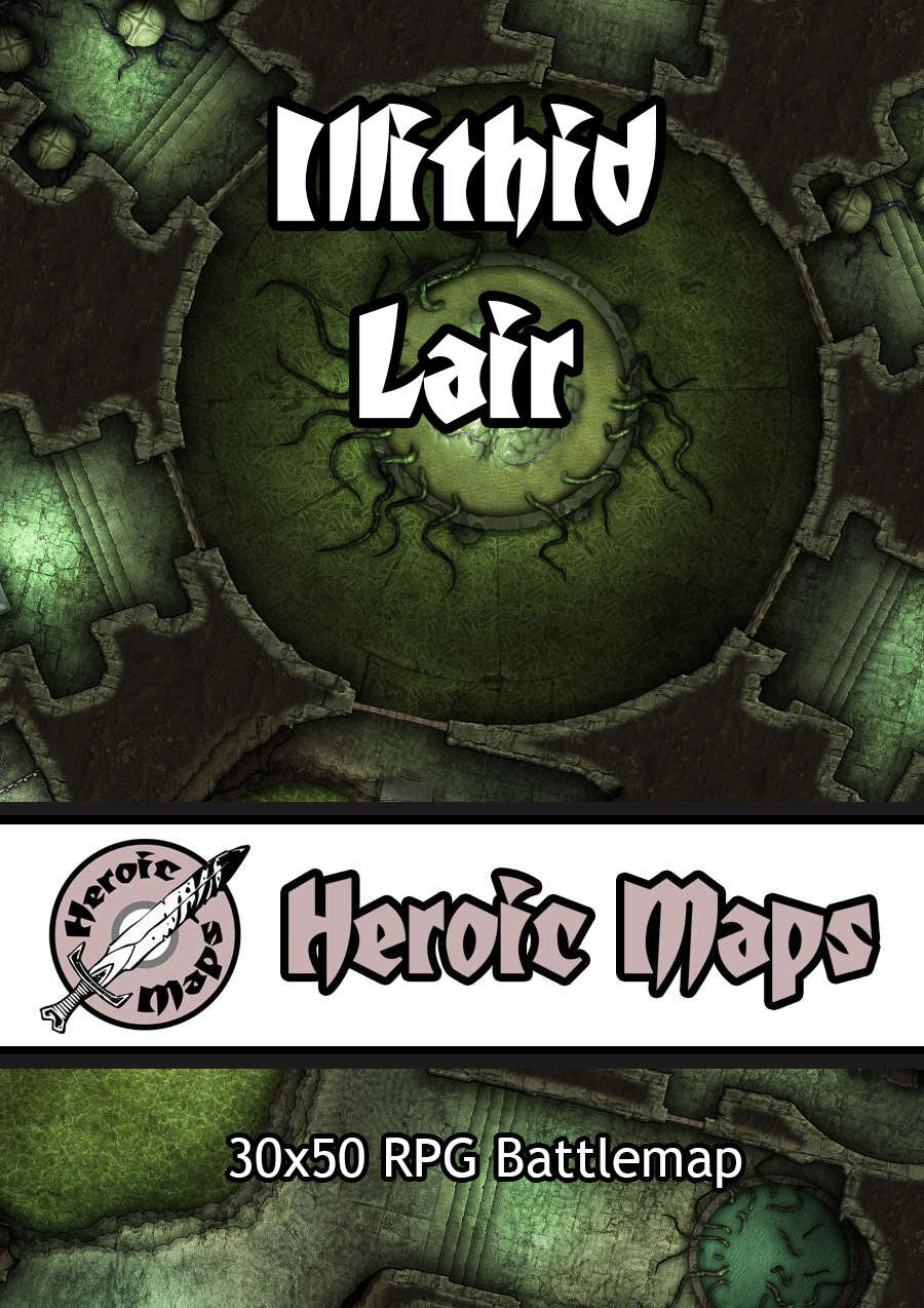 Heroic Maps - Illithid Lair - Heroic Maps | Caverns & Tunnels ...
