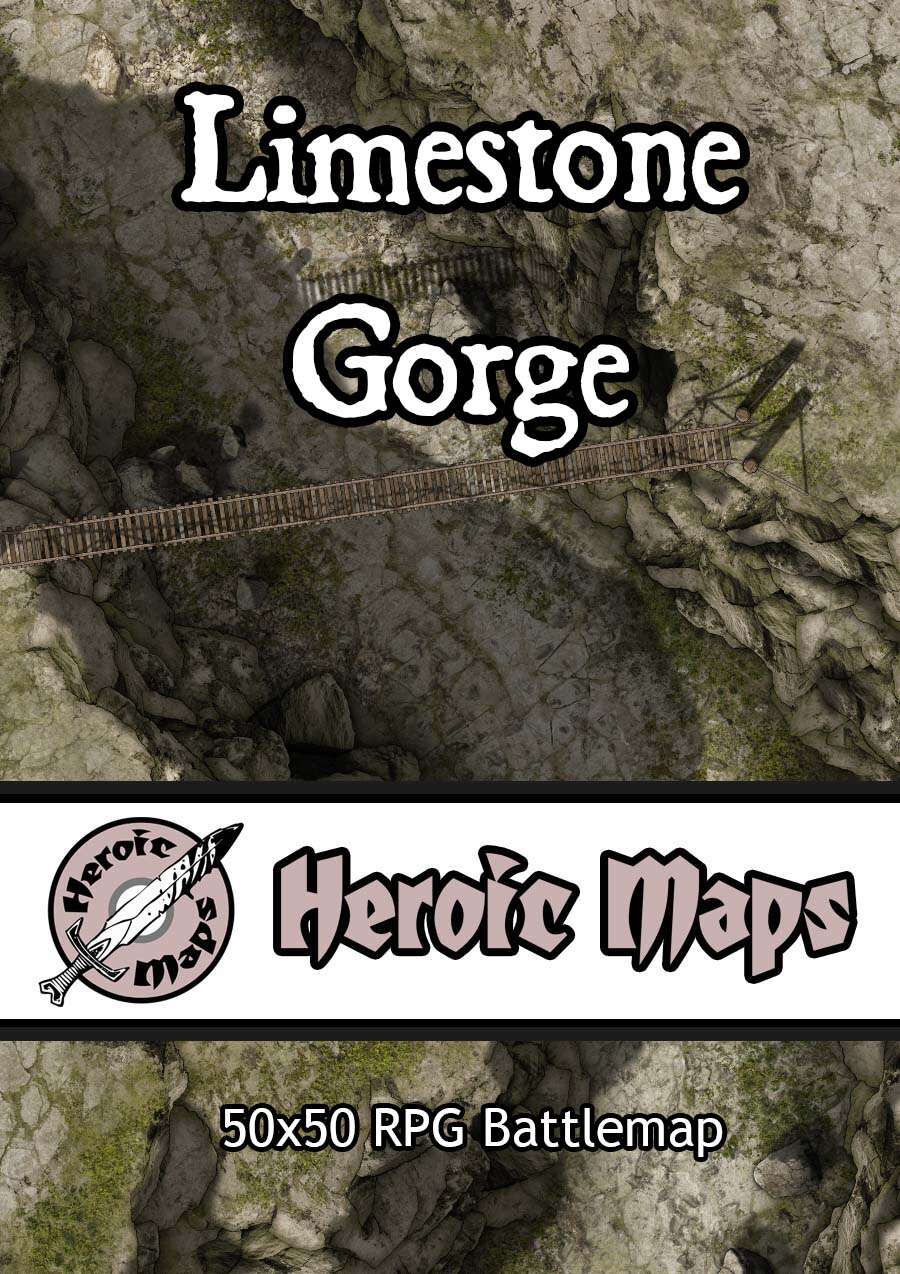Heroic Maps - Giant Maps: Limestone Gorge - Heroic Maps | Caverns ...