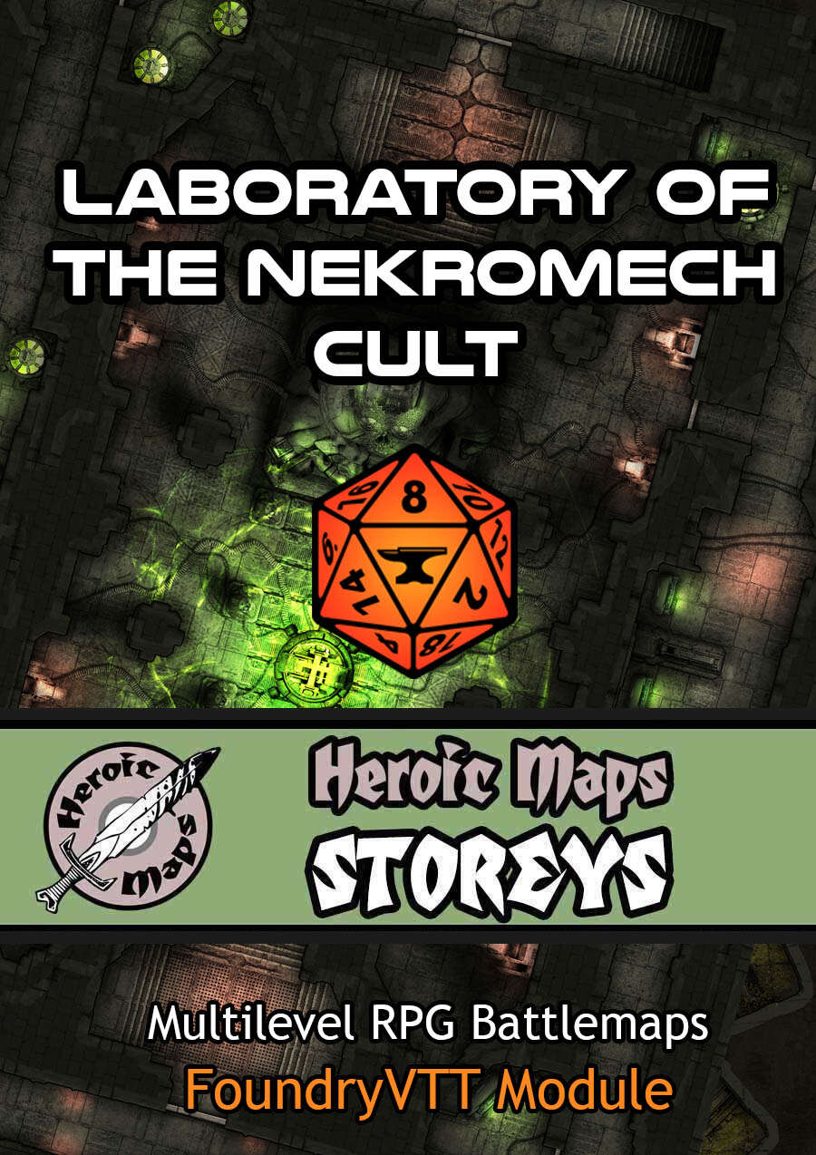 Heroic Maps - Storeys: Laboratory of the Nekromech Cult Foundry VTT ...