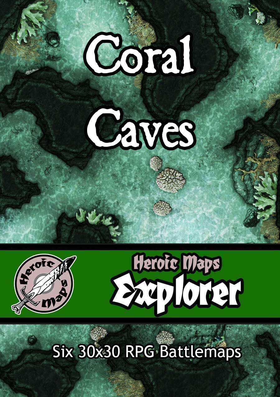 Heroic Maps - Explorer: Coral Caves - Heroic Maps | Caverns & Tunnels ...