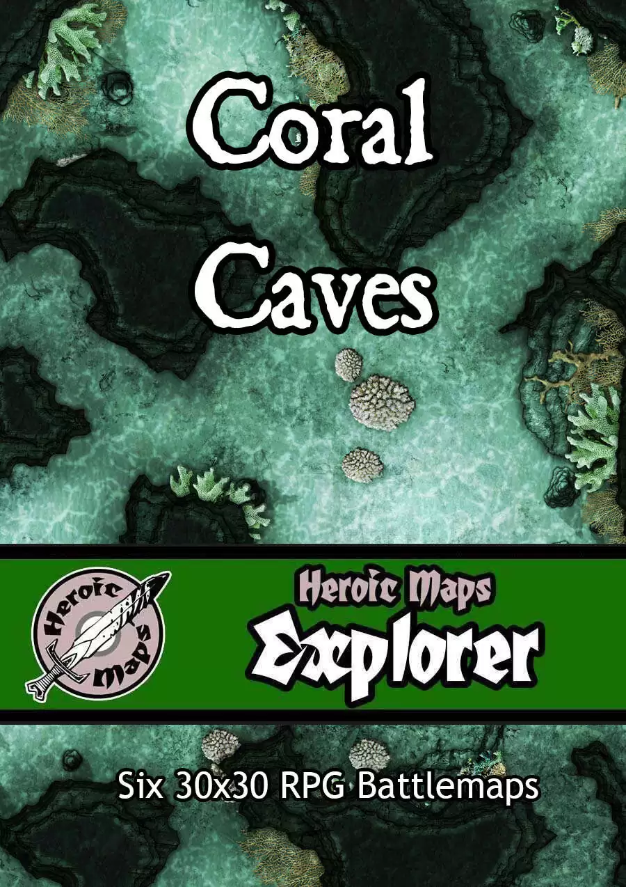 Heroic Maps - Explorer: Coral Caves - Heroic Maps | Caverns & Tunnels ...