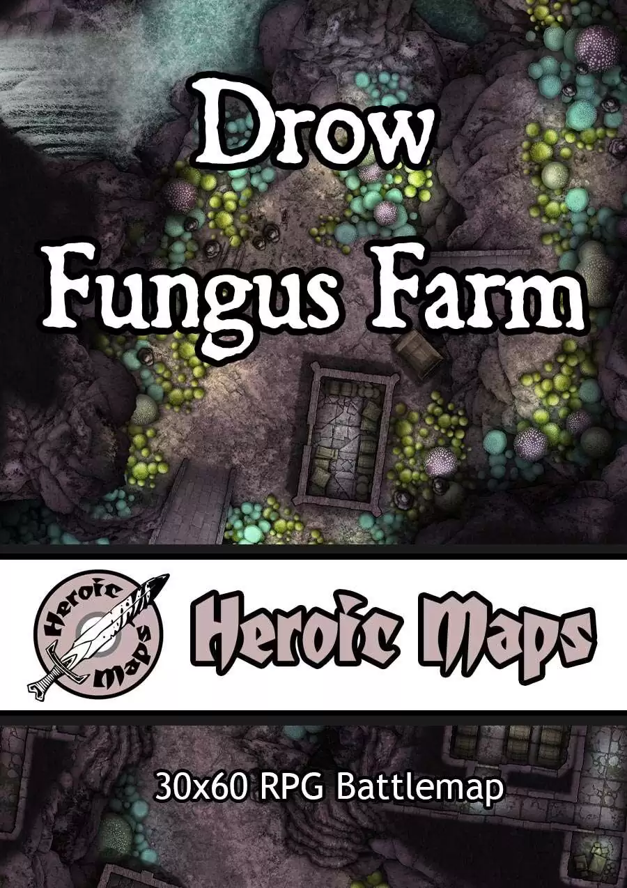 Heroic Maps - Drow Fungus Farm - Heroic Maps | Buildings | Caverns ...