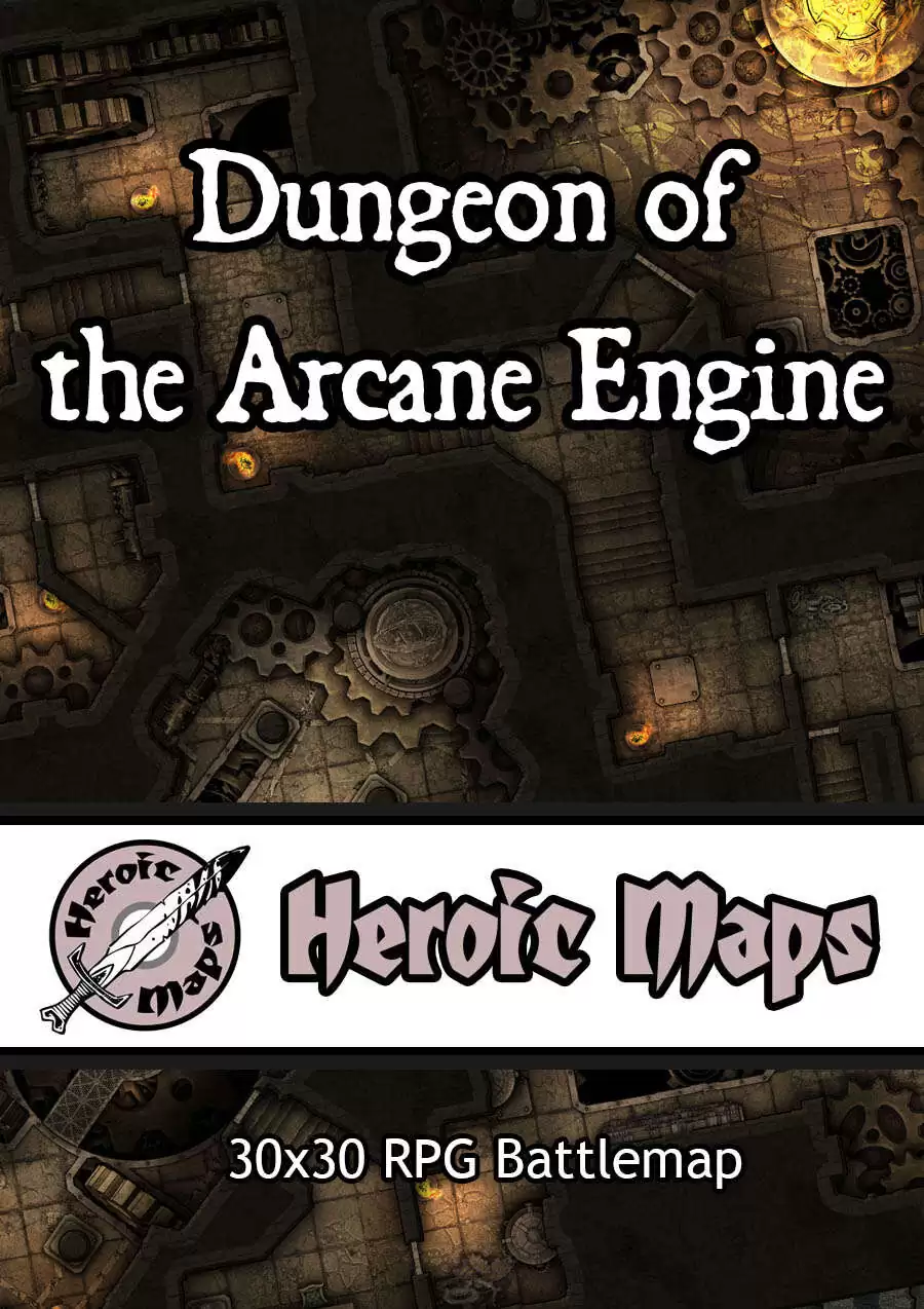 Heroic Maps - Dungeon of the Arcane Engine - Heroic Maps | Caverns ...
