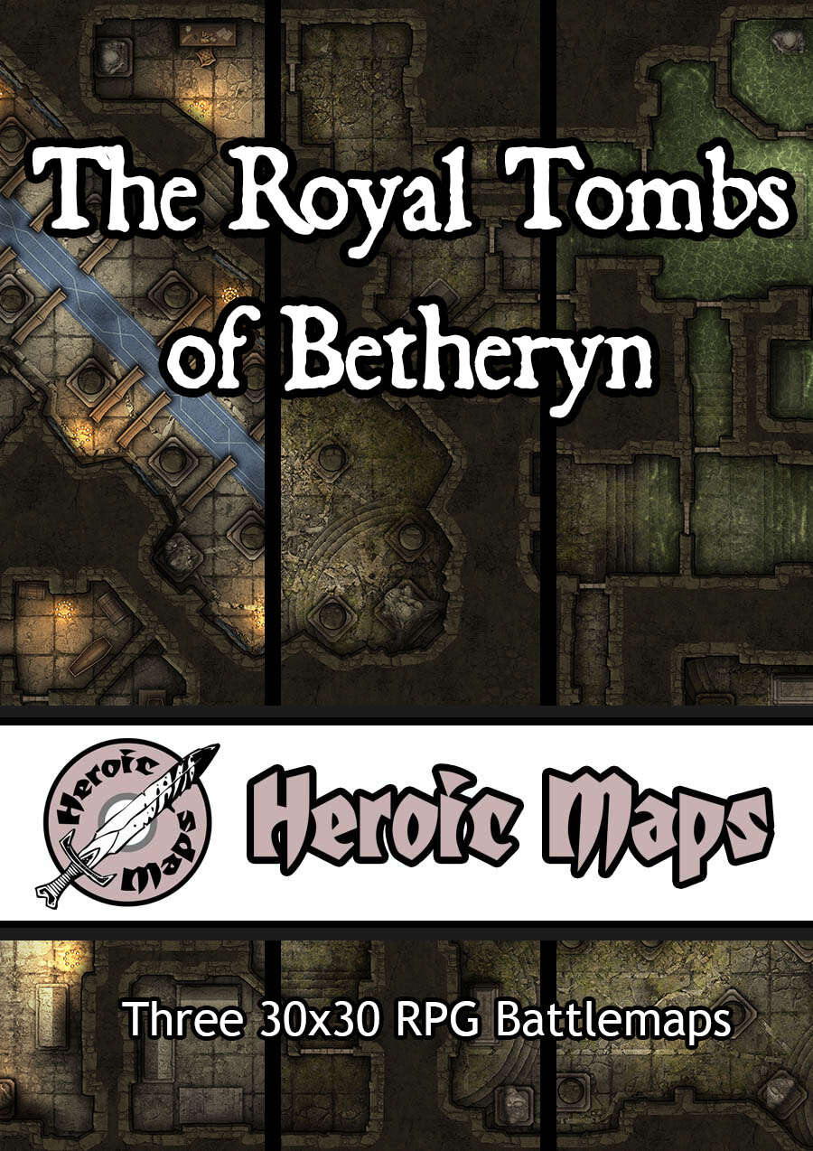 Heroic Maps - The Royal Tombs of Betheryn - Heroic Maps | Caverns ...