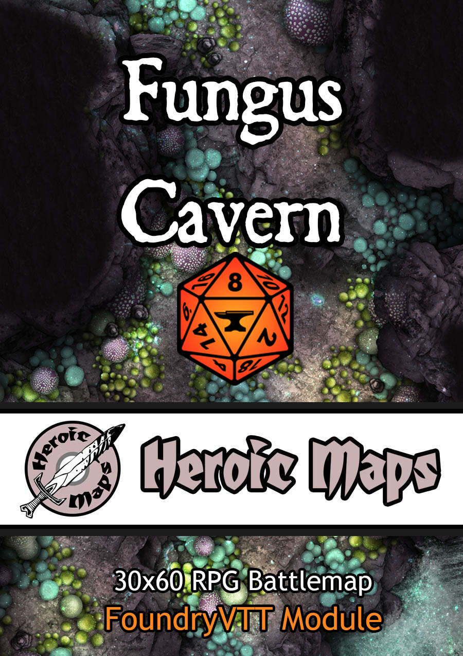 Heroic Maps - Fungus Cavern Foundry VTT Module - Heroic Maps | Caverns ...