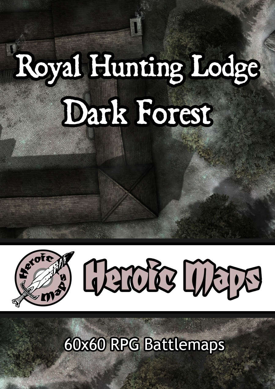 Heroic Maps - Giant Maps: Royal Hunting Lodge Dark Forest - Heroic Maps ...