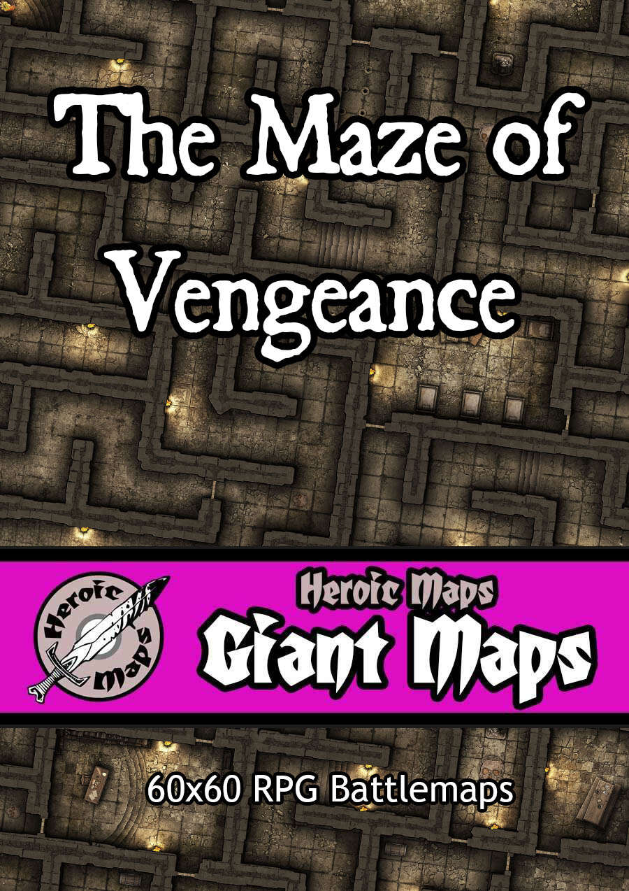 Heroic Maps - Giant Maps: The Maze of Vengeance - Heroic Maps | Caverns ...