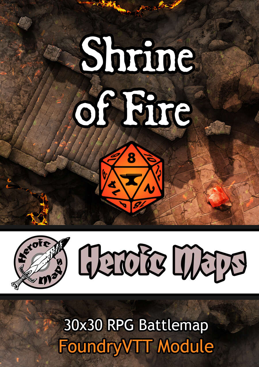 Heroic Maps - Shrine of Fire Foundry VTT Module - Heroic Maps | Ruins ...
