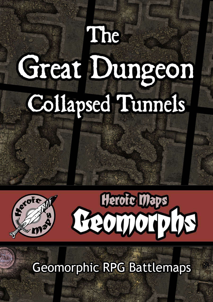 Heroic Maps - Geomorphs: The Great Dungeon Collapsed Tunnels - Heroic ...