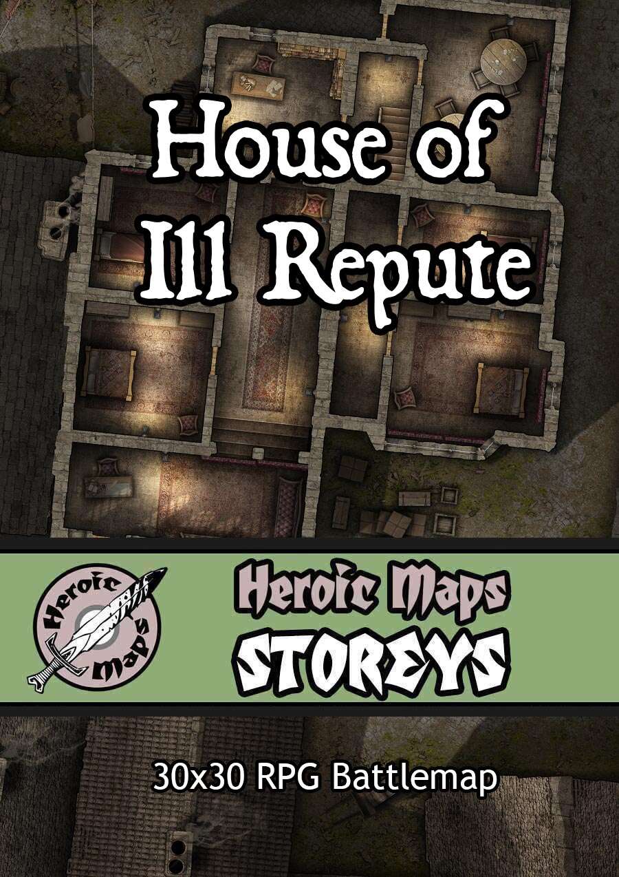 Heroic Maps - Storeys: House of Ill Repute - Heroic Maps | Buildings ...