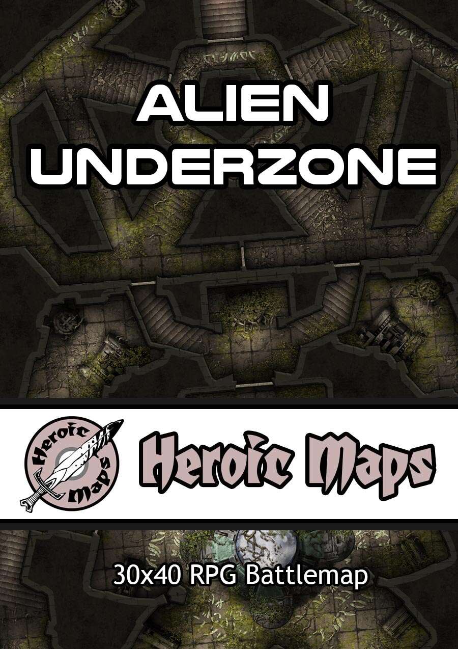 Heroic Maps - Alien Underzone - Heroic Maps | Buildings | Ruins | Sci ...