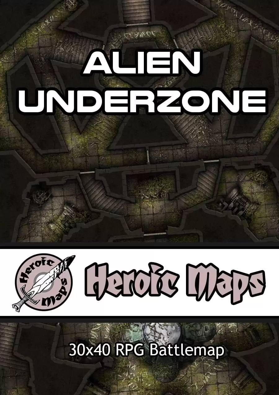 Heroic Maps - Alien Underzone - Heroic Maps | Buildings | Ruins | Sci ...