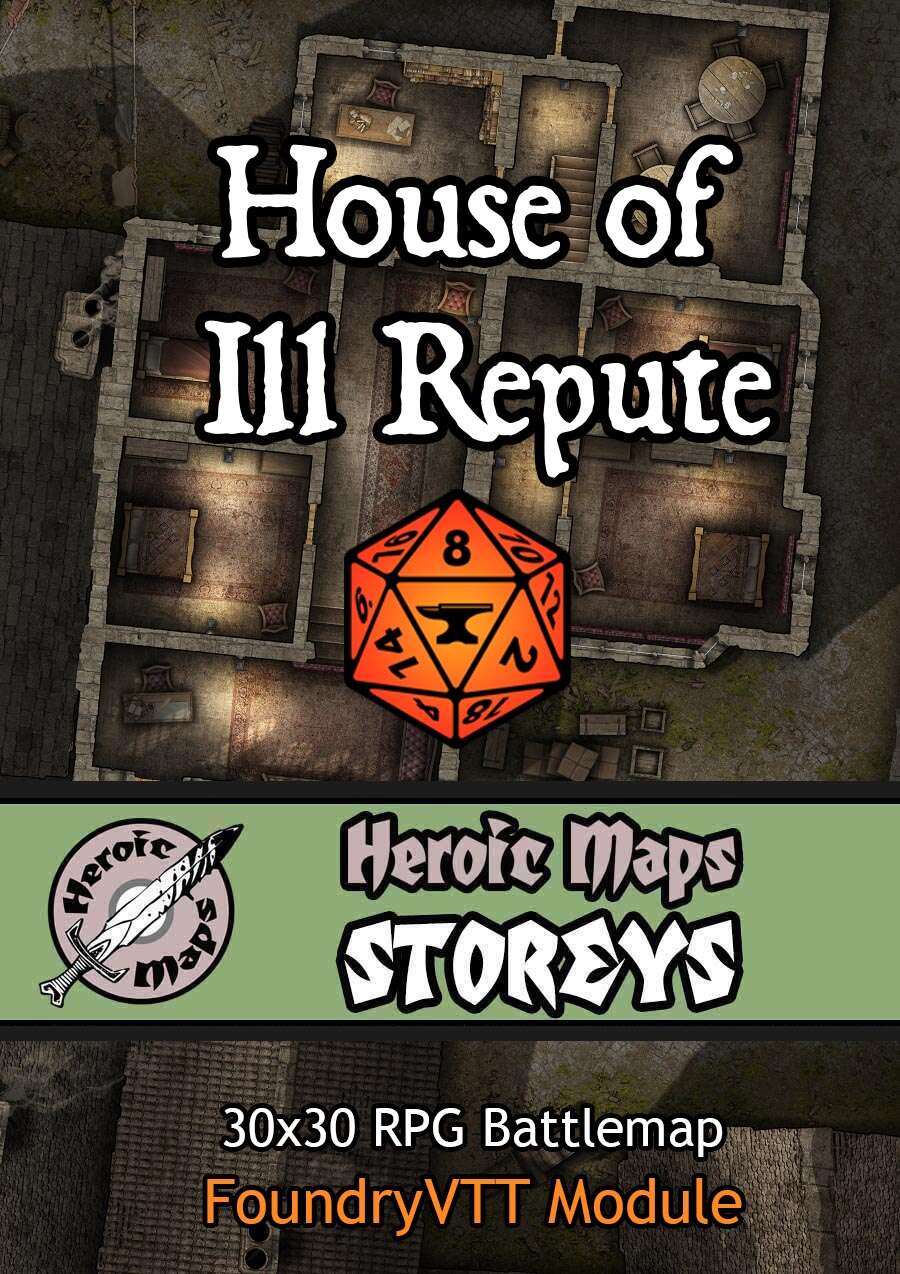 Heroic Maps - Storeys: House of Ill Repute Foundry VTT Module - Heroic Maps | Buildings | Cities ...