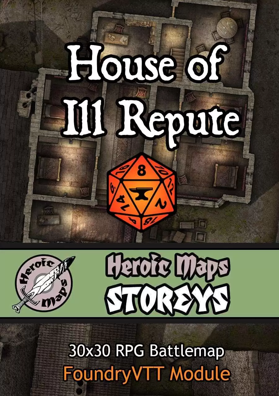 Heroic Maps - Storeys: House of Ill Repute Foundry VTT Module - Heroic ...