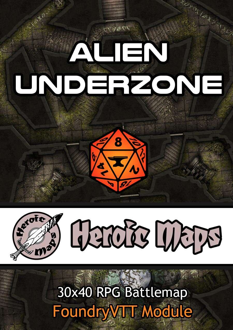 Heroic Maps - Alien Underzone Foundry VTT Module - Heroic Maps ...