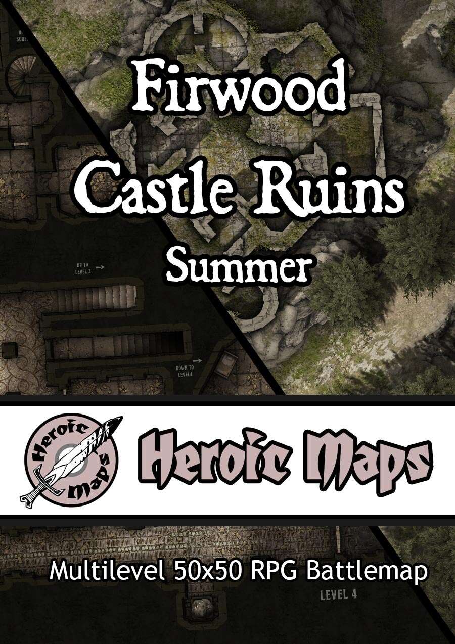 Heroic Maps - Firwood Castle Ruins Summer - Heroic Maps | Buildings ...