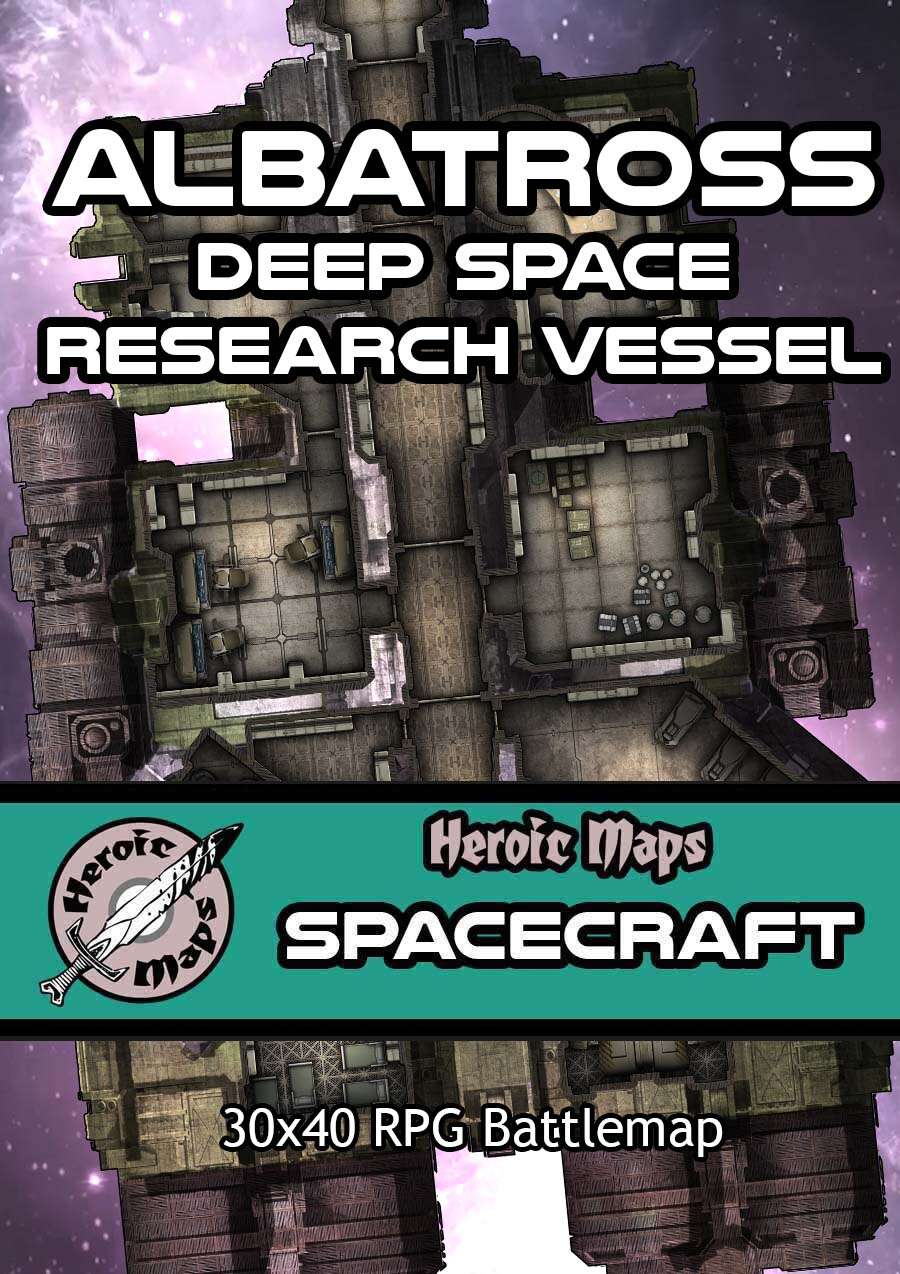 Heroic Maps - Spacecraft: Albatross Deep Space Research Vessel - Heroic Maps | Sci-Fi ...