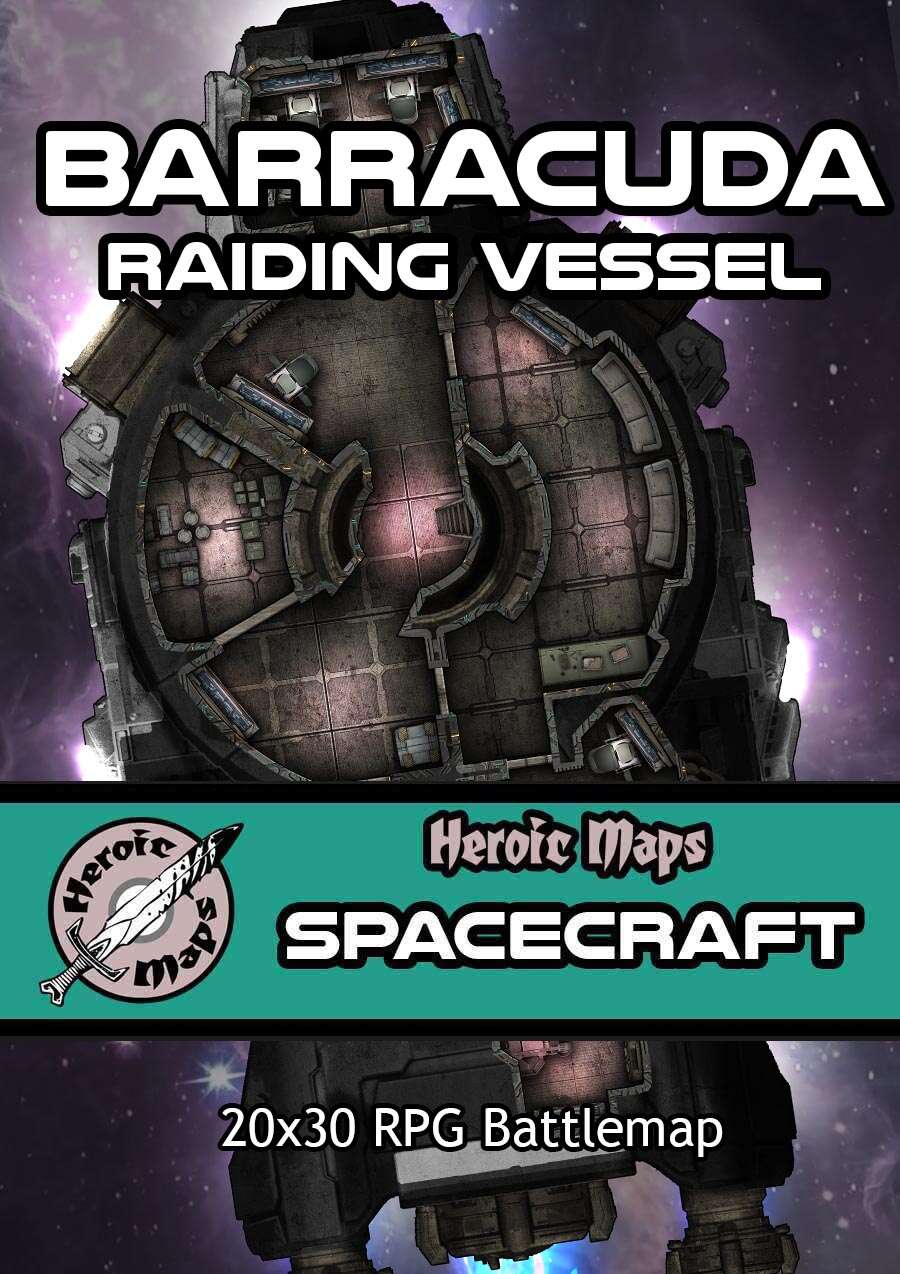 Heroic Maps - Spacecraft: Barracuda Raiding Vessel - Heroic Maps | Sci ...