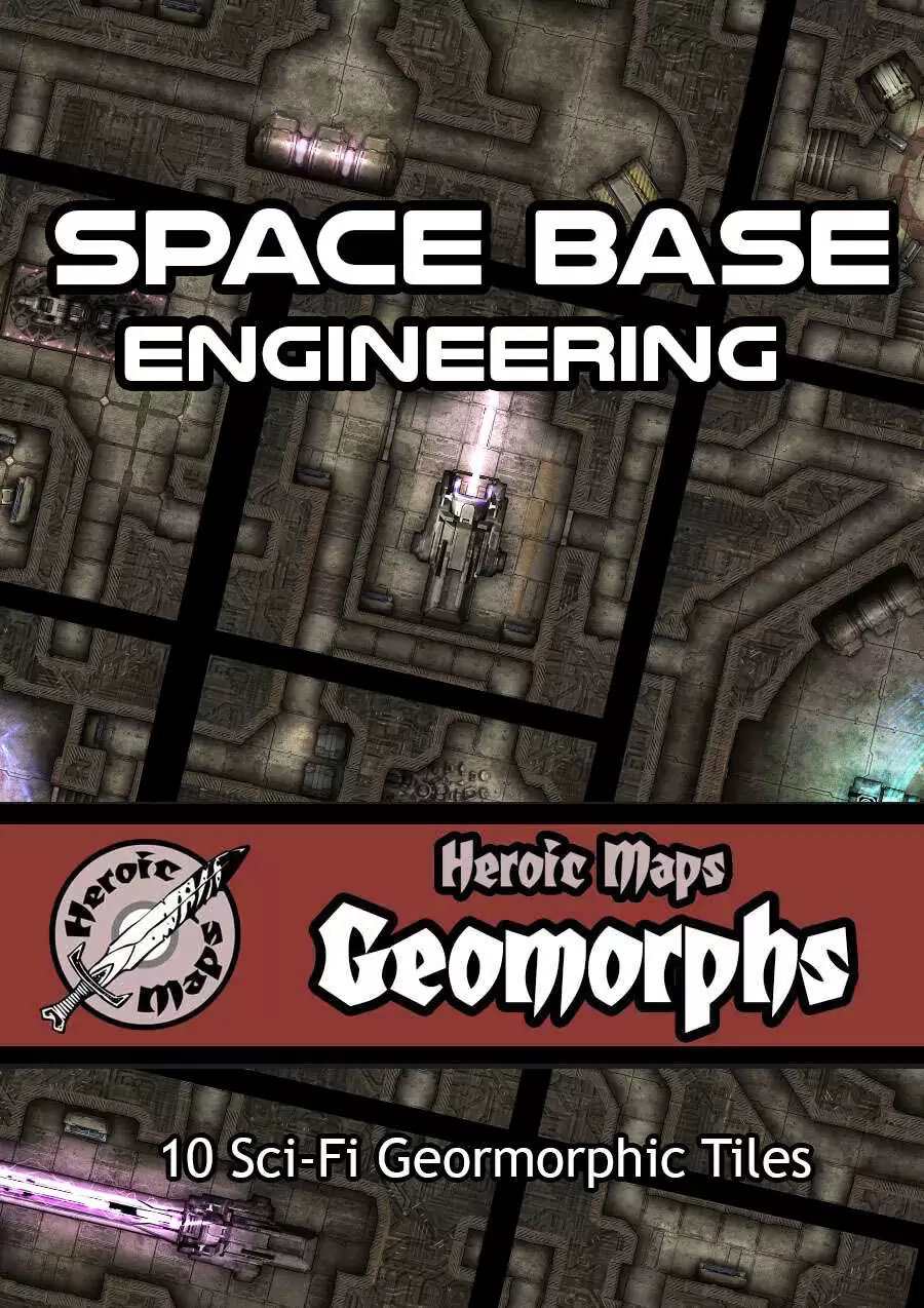 Heroic Maps - Geomorphs: Space Base Engineering - Heroic Maps | Geomorphs | Sci-Fi | Spacecraft ...