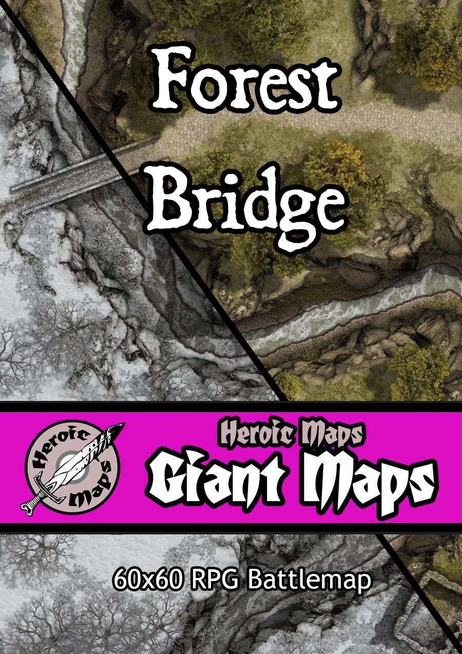 Heroic Maps - Giant Maps: Forest Bridge - Heroic Maps | Buildings ...