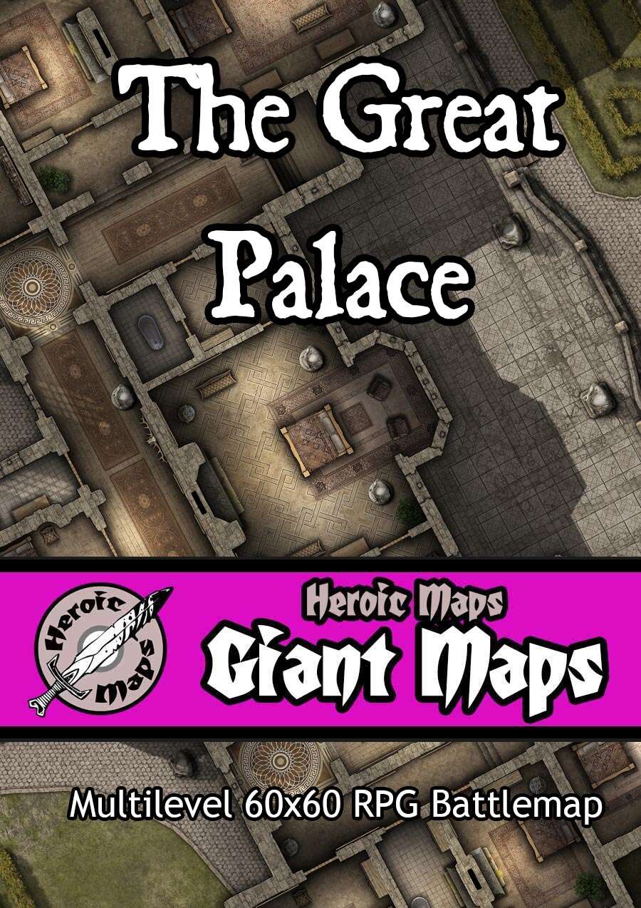 Heroic Maps - Giant Maps: The Great Palace - Heroic Maps | Buildings ...