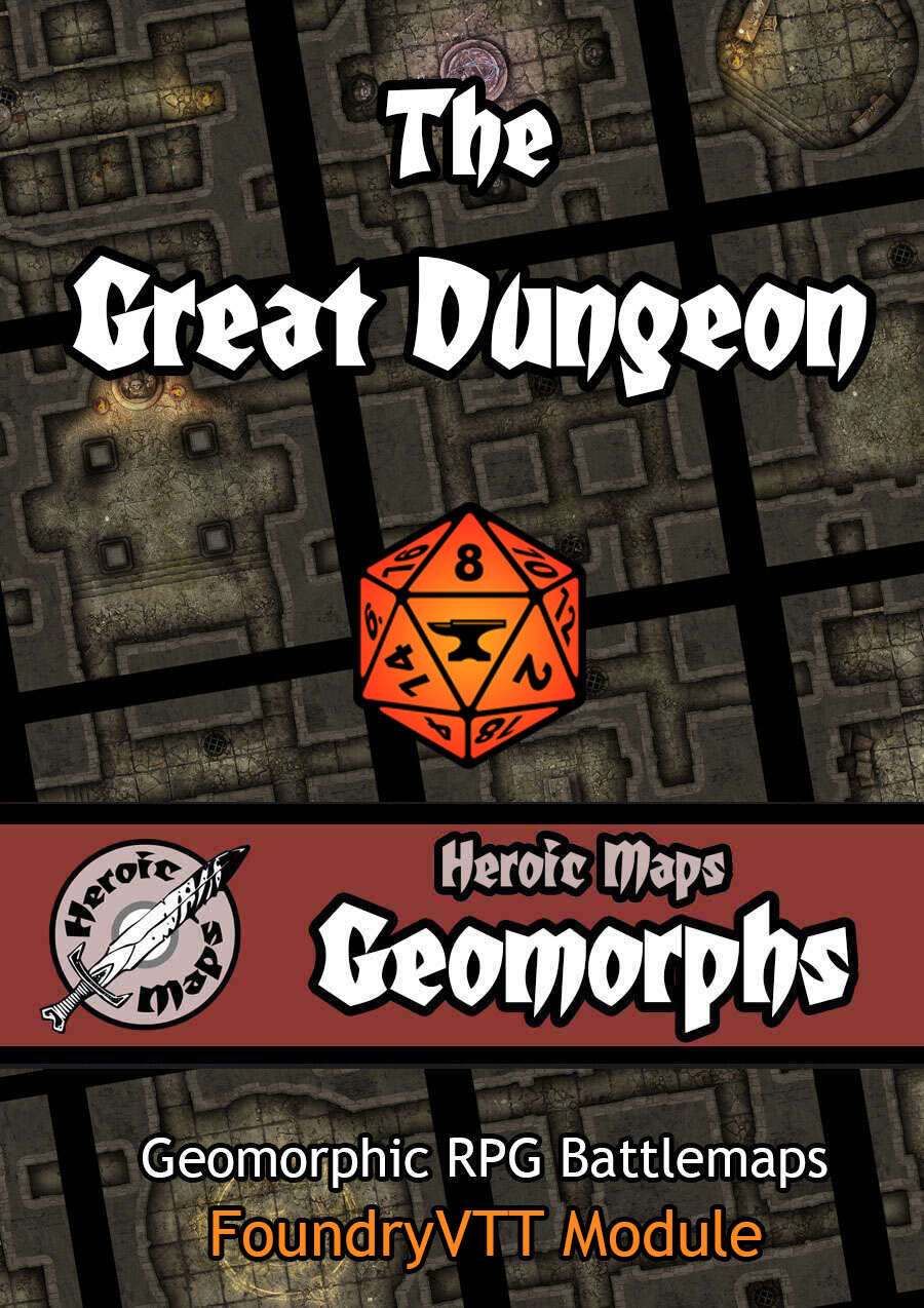 Heroic Maps - Geomorphs: The Great Dungeon Foundry VTT Module - Heroic ...