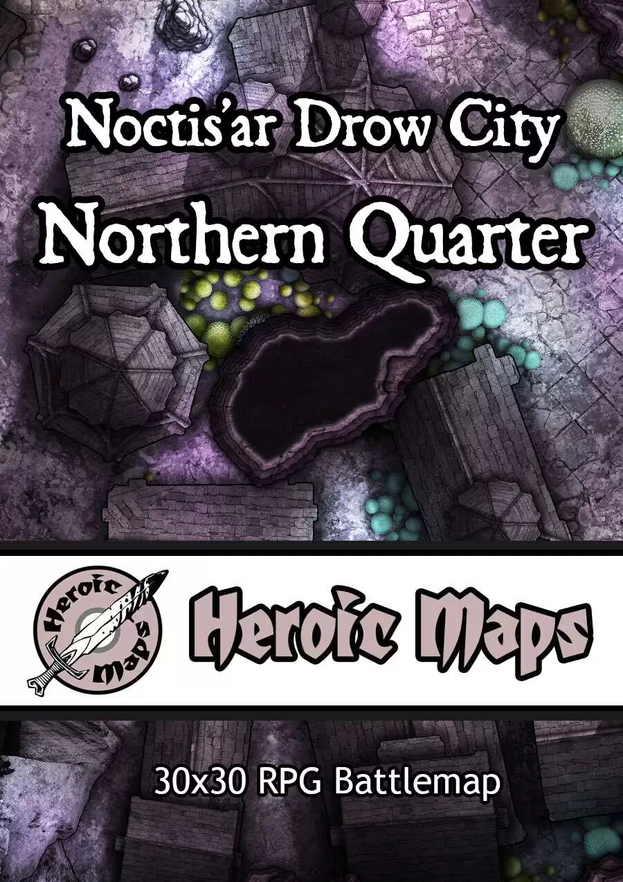 Heroic Maps - Noctis'ar Drow City: Northern Quarter - Heroic Maps ...