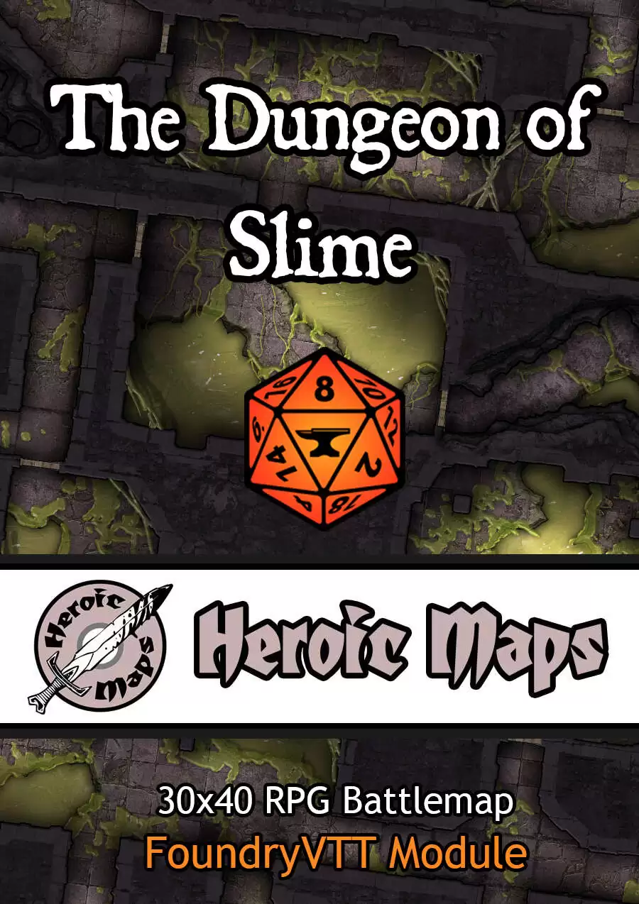 Heroic Maps - The Dungeon of Slime Foundry VTT Module - Heroic Maps ...