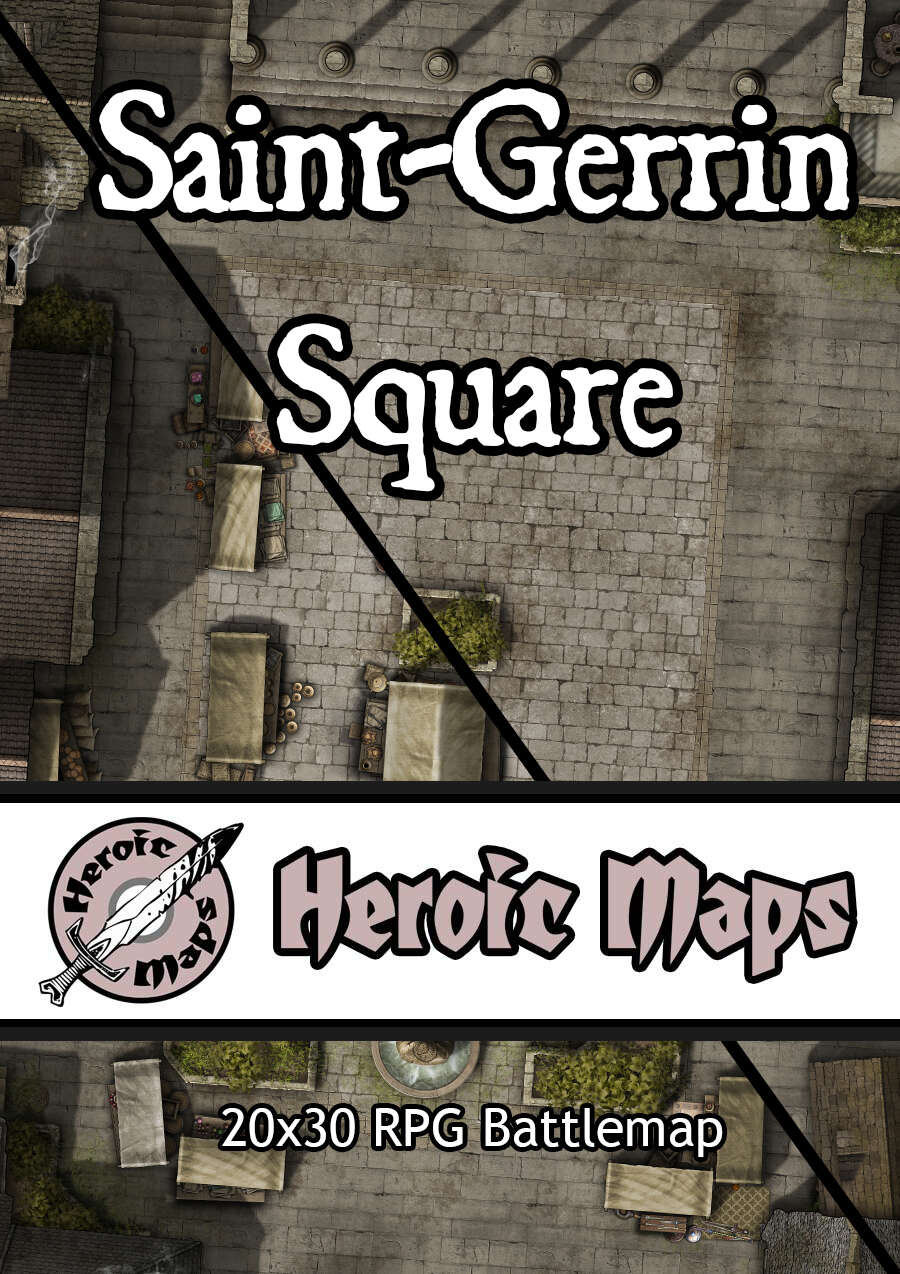 Heroic Maps - Saint-Gerrin Square - Heroic Maps | Buildings | Cities | Temples & Churches ...
