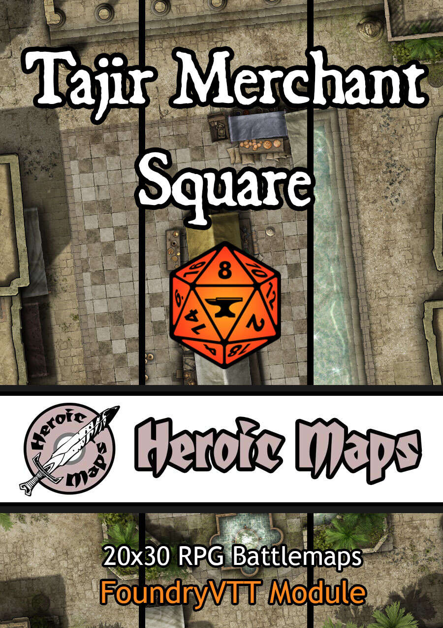 Heroic Maps - Tajir Merchant Square Foundry VTT Module - Heroic Maps ...