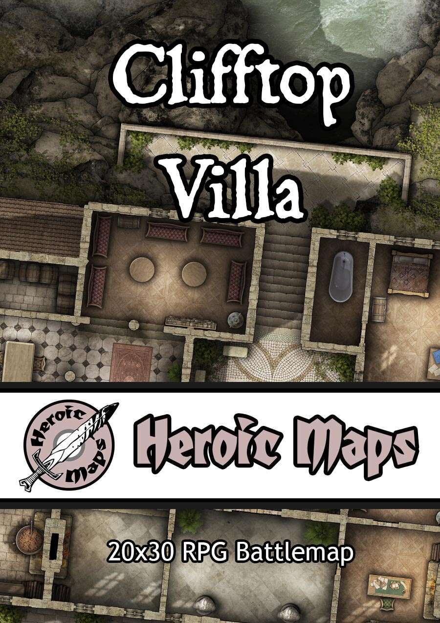 Heroic Maps - Clifftop Villa - Heroic Maps | Buildings | Encounters ...