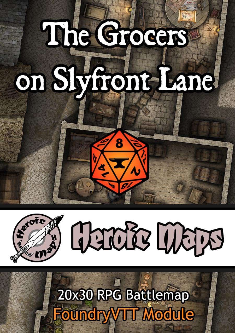 Heroic Maps - The Grocers on Slyfront Lane Foundry VTT Module - Heroic ...