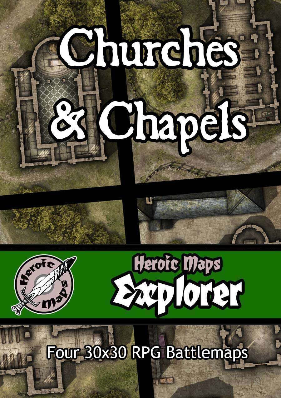 Heroic Maps - Explorer: Churches & Chapels - Heroic Maps | Buildings ...