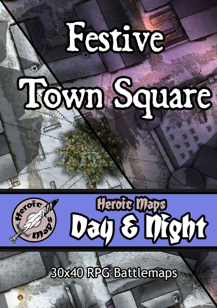 Heroic Maps - Day & Night: Festive Town Square - Heroic Maps ...