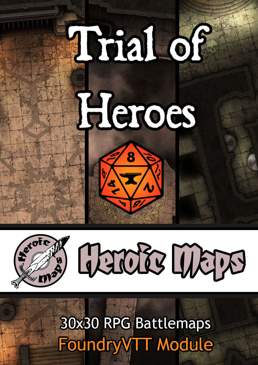 Heroic Maps - Trial of Heroes Foundry VTT Module - Heroic Maps | Dungeons | Ruins | Encounters ...