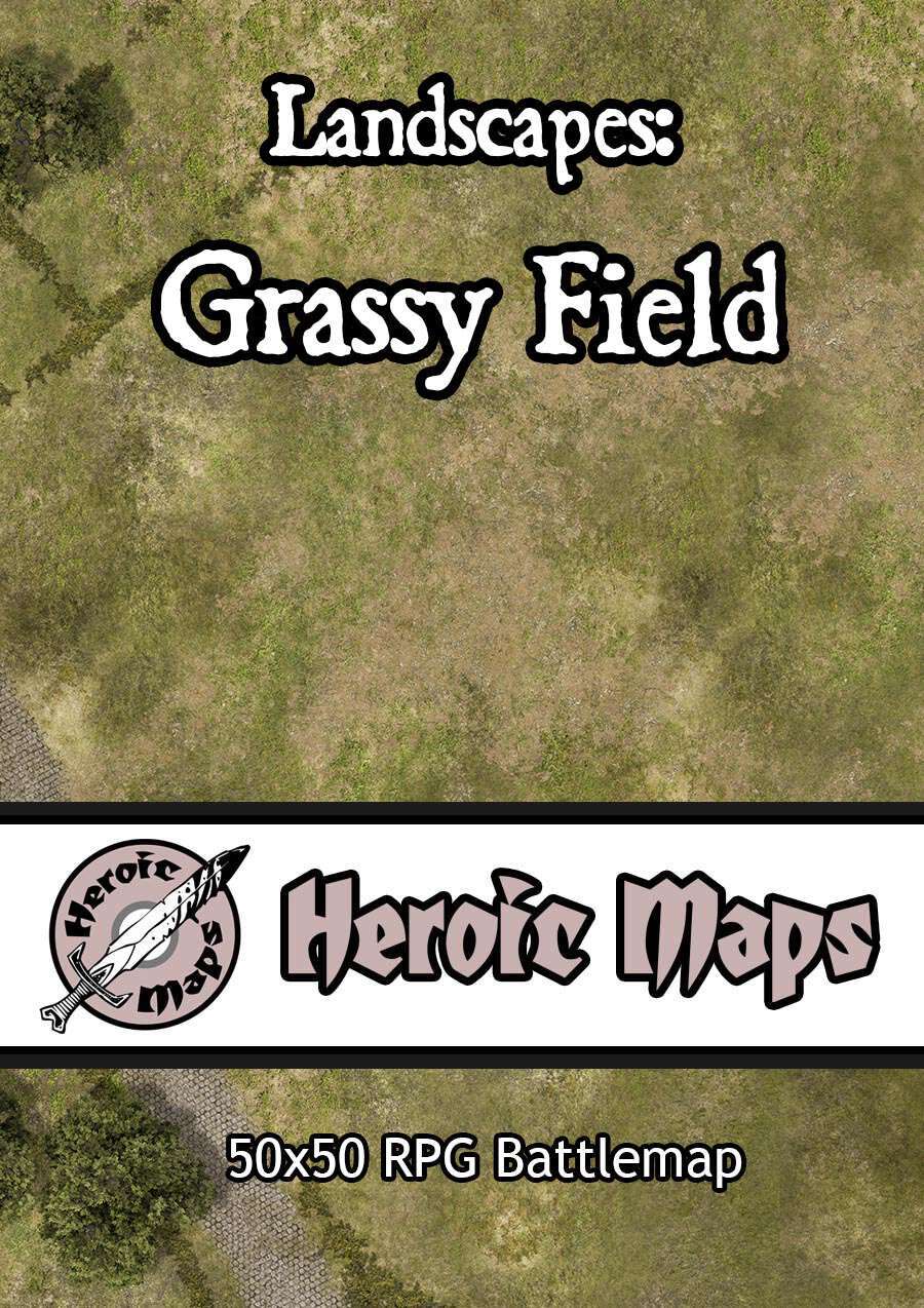Heroic Maps - Landscapes: Grassy Field - Heroic Maps | Wilderness ...