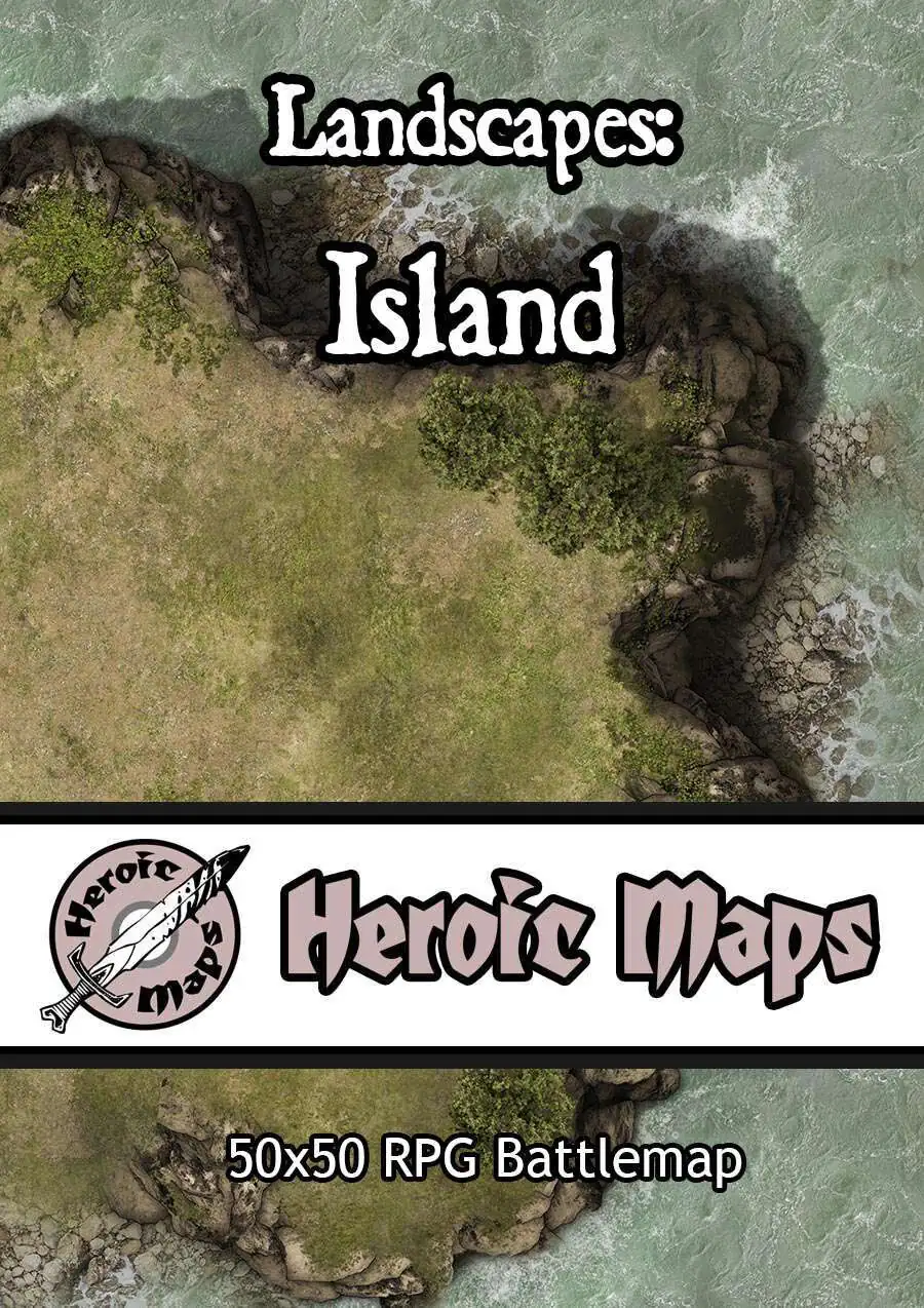 Heroic Maps - Landscapes: Island - Heroic Maps | Wilderness ...
