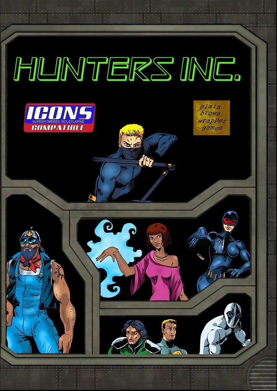 Hunters Inc, ICONS Edition - Plain Brown Wrapper Games | DriveThruRPG