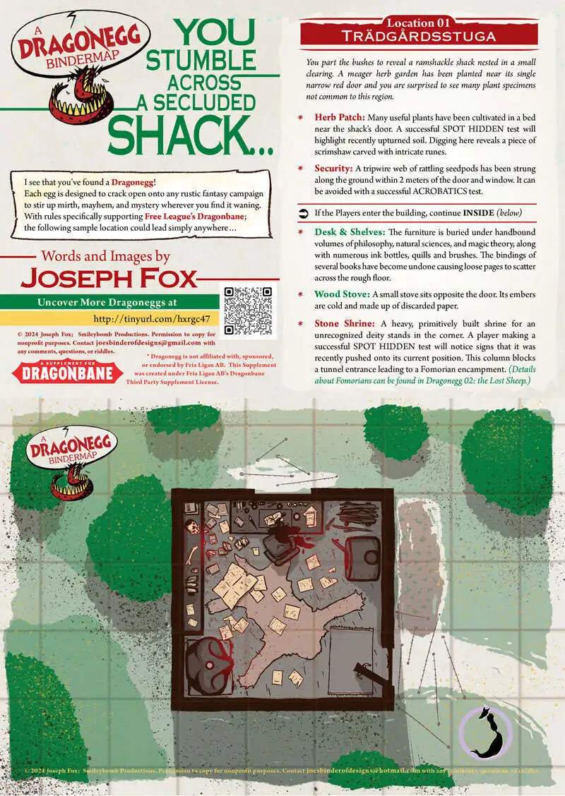 Dragonegg promo1 - You Stumble Across a Secluded Shack - Joe's Binder ...