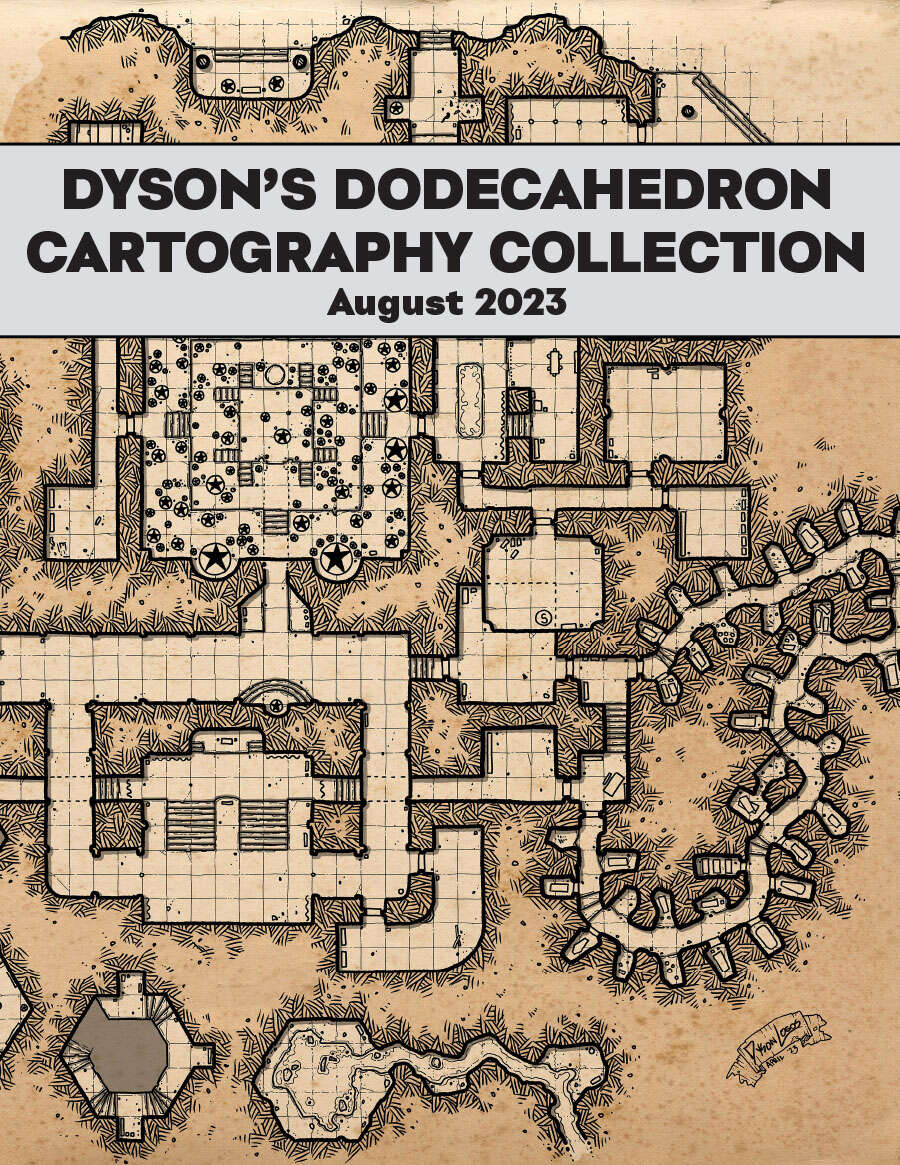 Cartography Collection August 2023 - ZERObarrier | Cartographic Reviews | DriveThruRPG