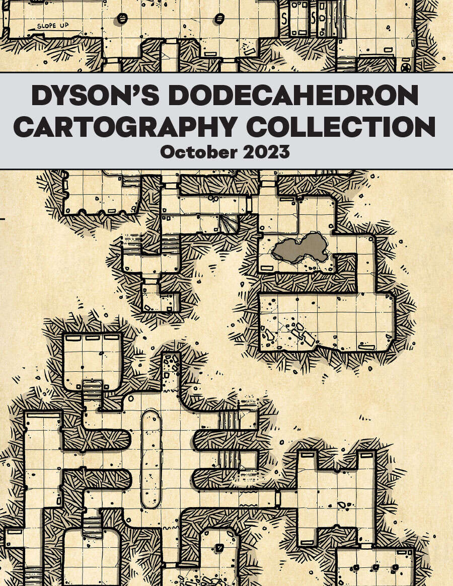 Cartography Collection October 2023 - ZERObarrier | Cartographic Reviews | DriveThruRPG