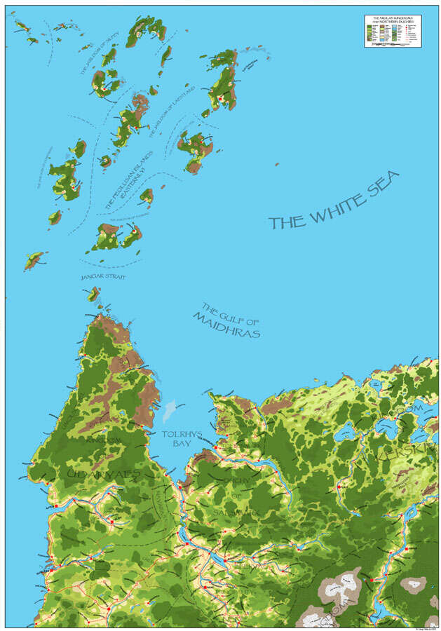 The Nicilan Reaches Regional Map ( - Fool's Moon Entertainment Inc ...