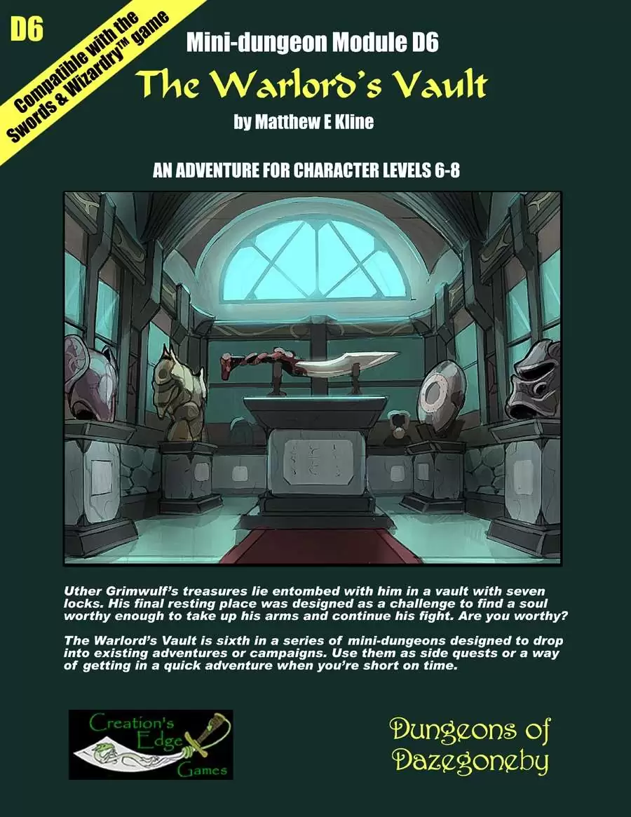The Warlord's Vault- A Swords & Wizardry Mini-Dungeon - Creation's Edge ...