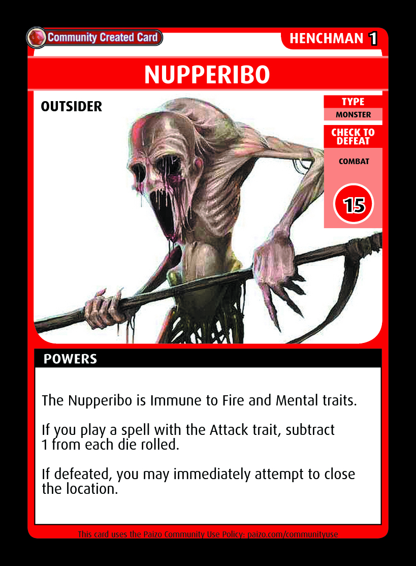 Nupperibo - Custom Card - Paizo | Pathfinder Adventure Card Game ...