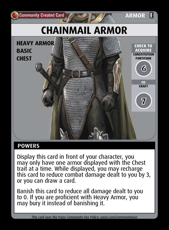 Armor Cards