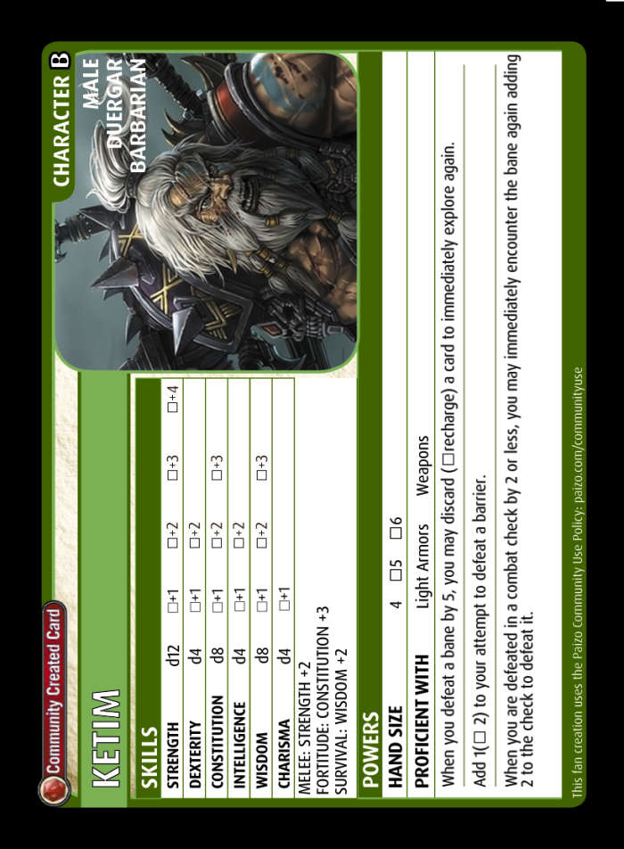 Ketim - Custom Card - Paizo | Pathfinder Adventure Card Game Community ...